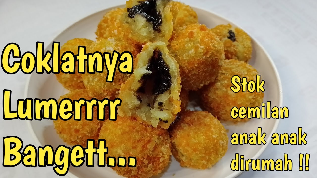 Resep bola bola ubi coklat lumer || olahan ubi jalar bisa jadi stok ...