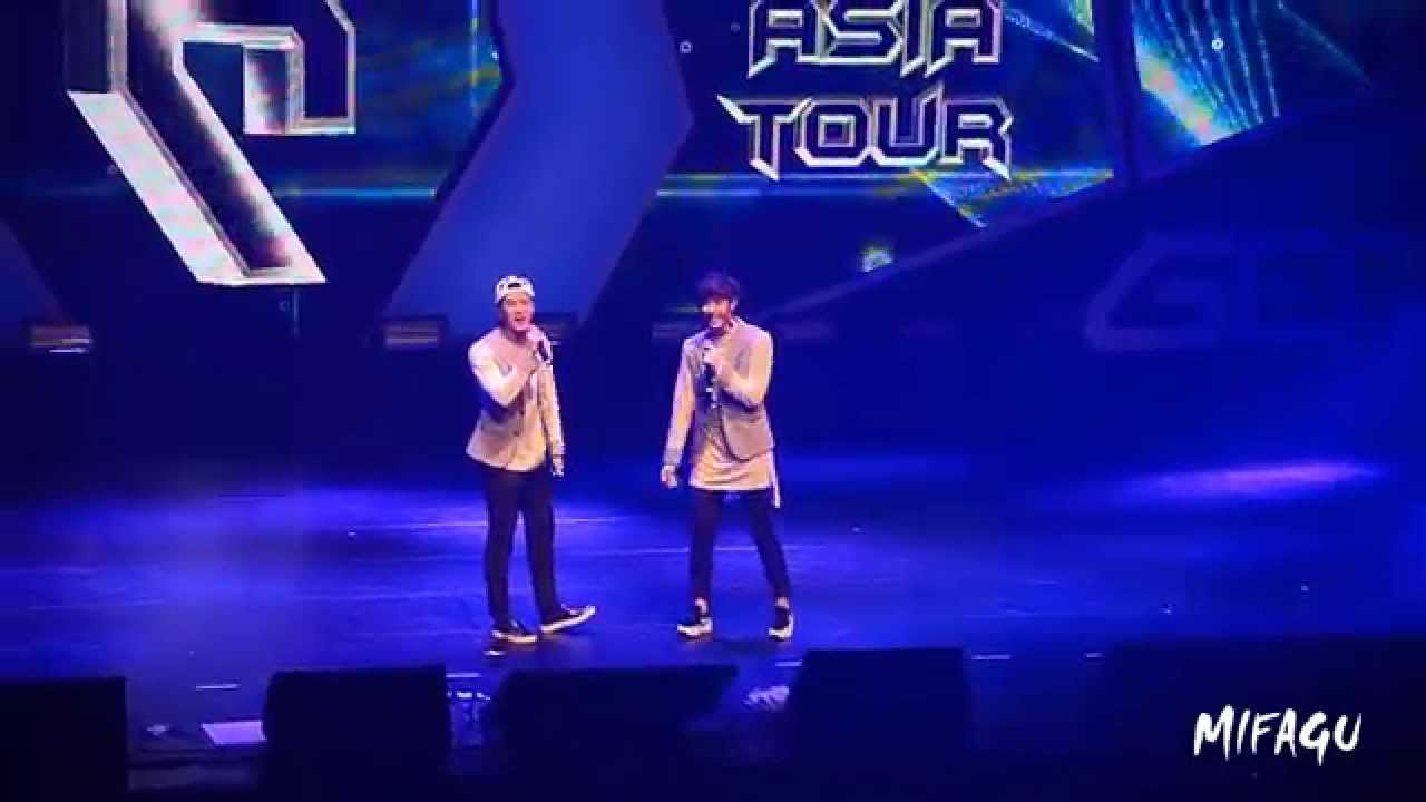 150120 GOT7 Asia Tour showcase in Taiwan Mark&Jackson talk - YouTube