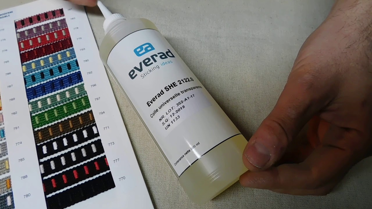 Présentation de la colle spéciale passementerie - YouTube