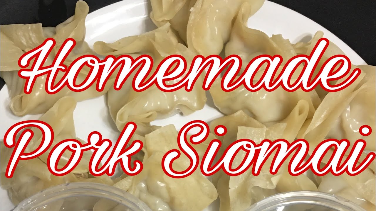 easy homemade Pork Siomai - YouTube