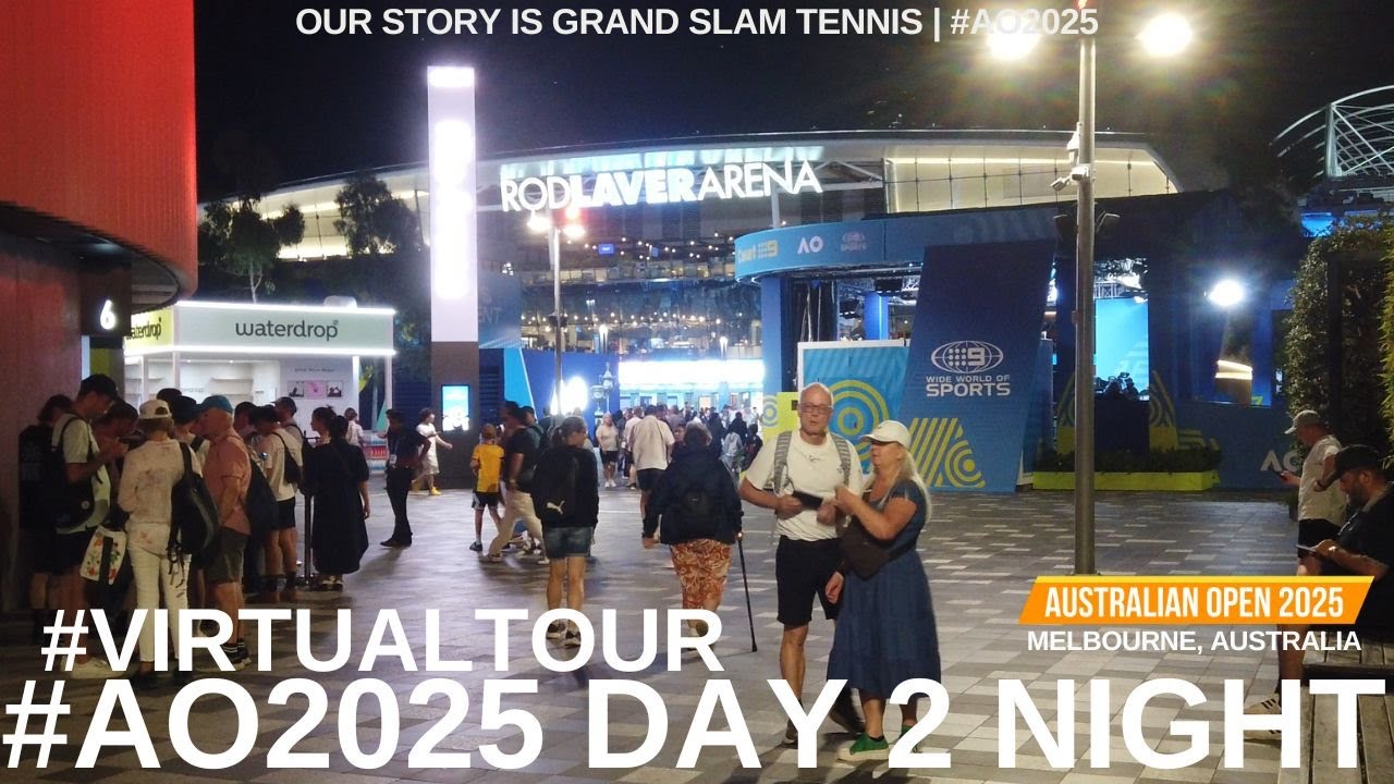 ⁴ᴷ #ao2025 Day 2 #night #matches #virtualtour Garden Square | Kia Arena ...