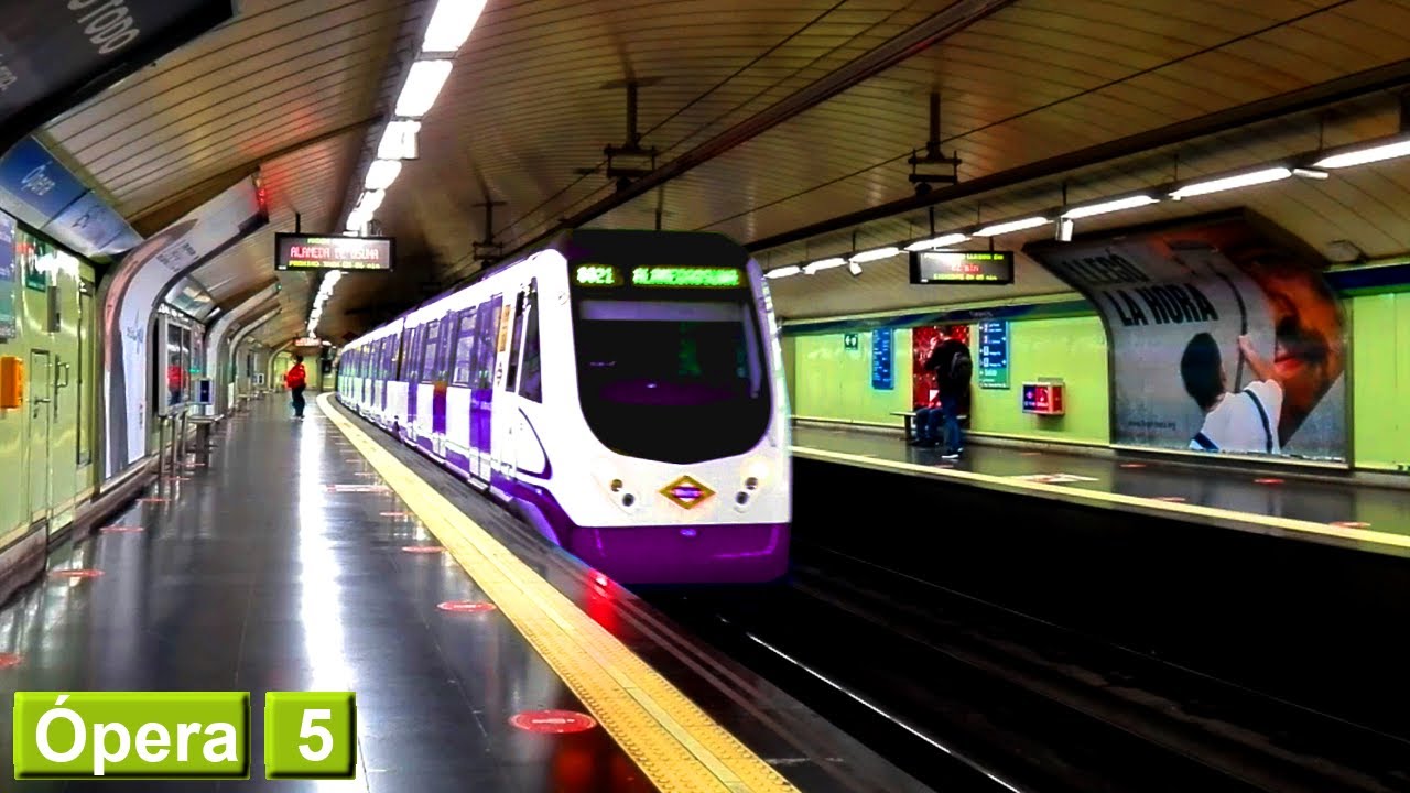 Ópera L5 : Metro de Madrid ( Serie 3000 - 2000B ) - YouTube