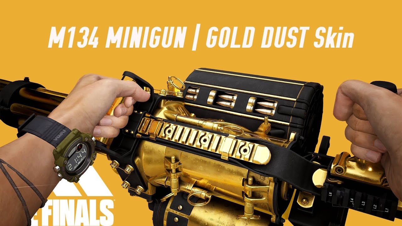 M134 MINIGUN GOLD DUST Skin | The Finals - YouTube