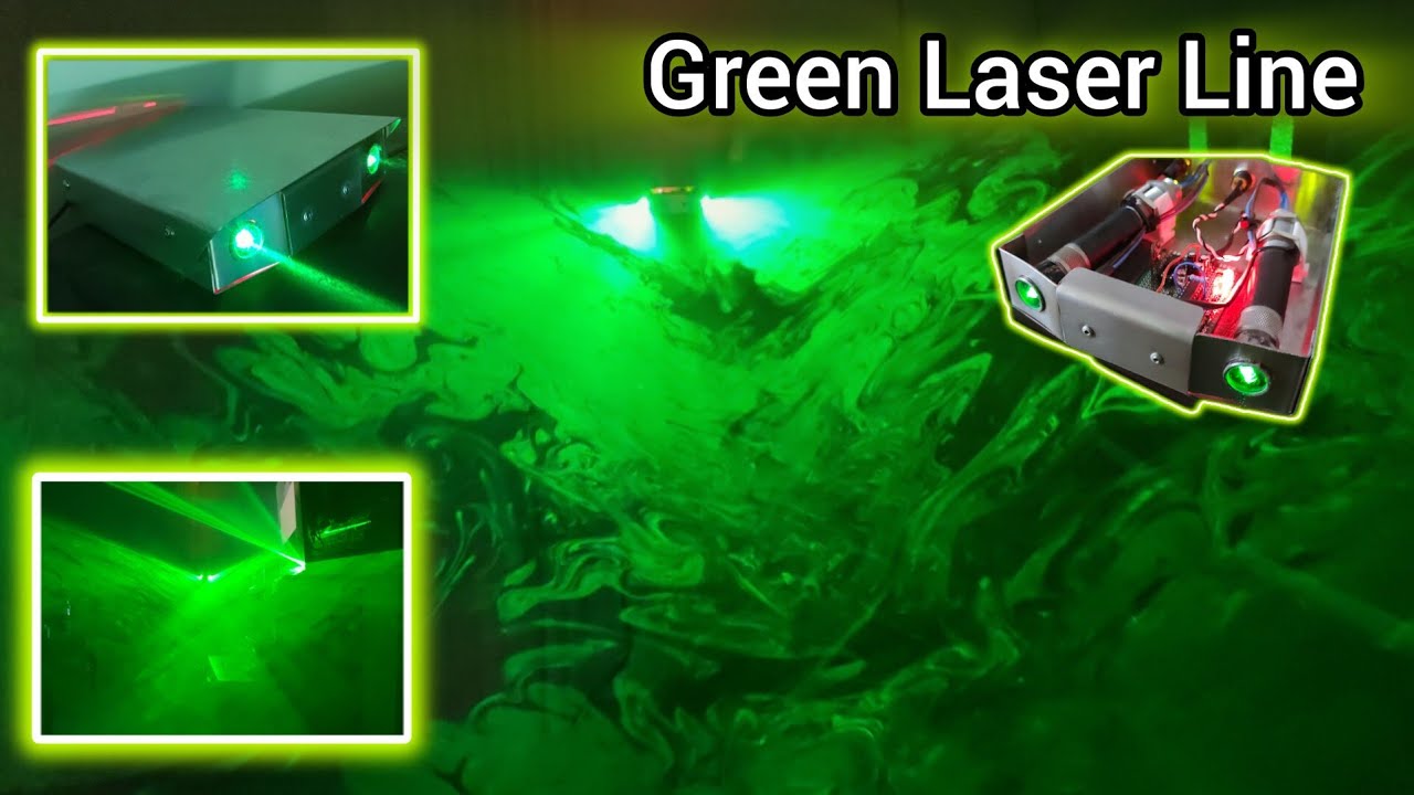 DIY Green Laser Line, Zielony Laser Linowy DIY - YouTube