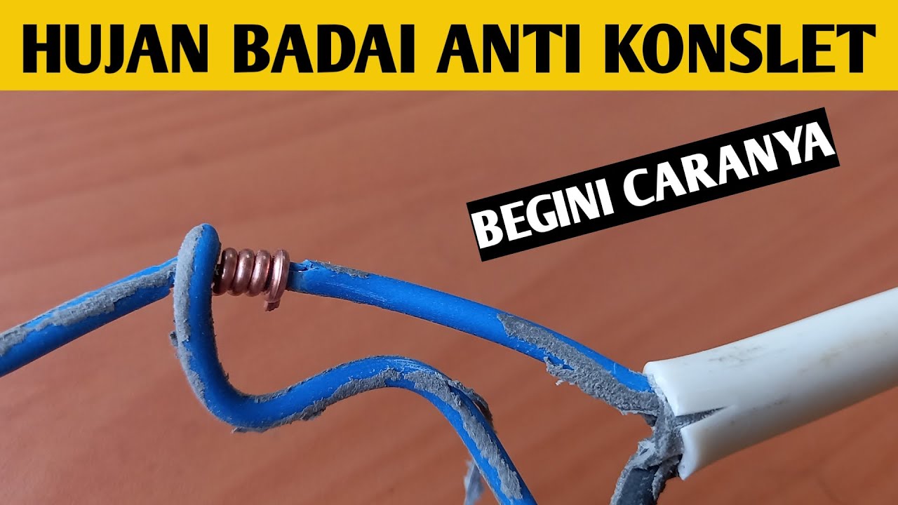 Cara sambung kabel anti konslet tanpa memotong kabel |tutorial ...