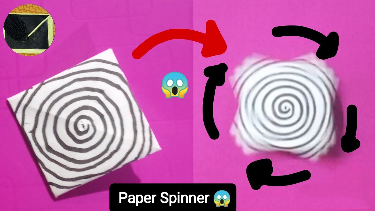 Paper Spinner😀|| How to make paper spinner🥰 || @YJCraft611 - YouTube