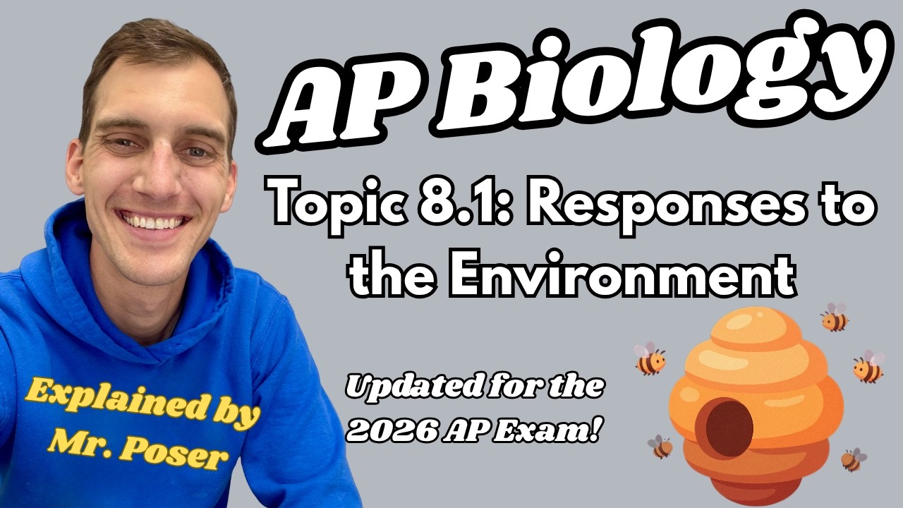 8.1 Responses to the Environment - AP Biology (Updated 2025-2026) - YouTube