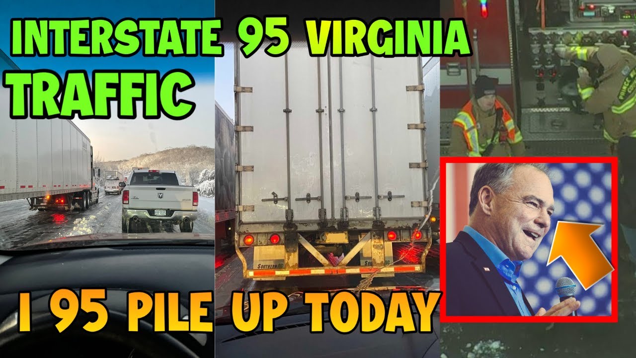 i95 Pile up Today | Tim Kaine i 95 | i-95 Road Closure | Interstate 95 ...