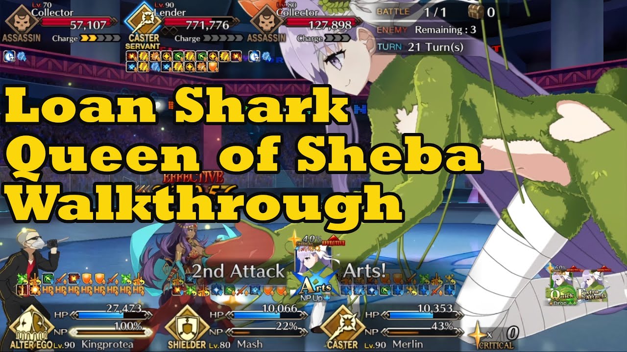 HOW TO ESCAPE DEBT - Fate/Grand Order Gilfest Queen of Sheba Exhibition ...