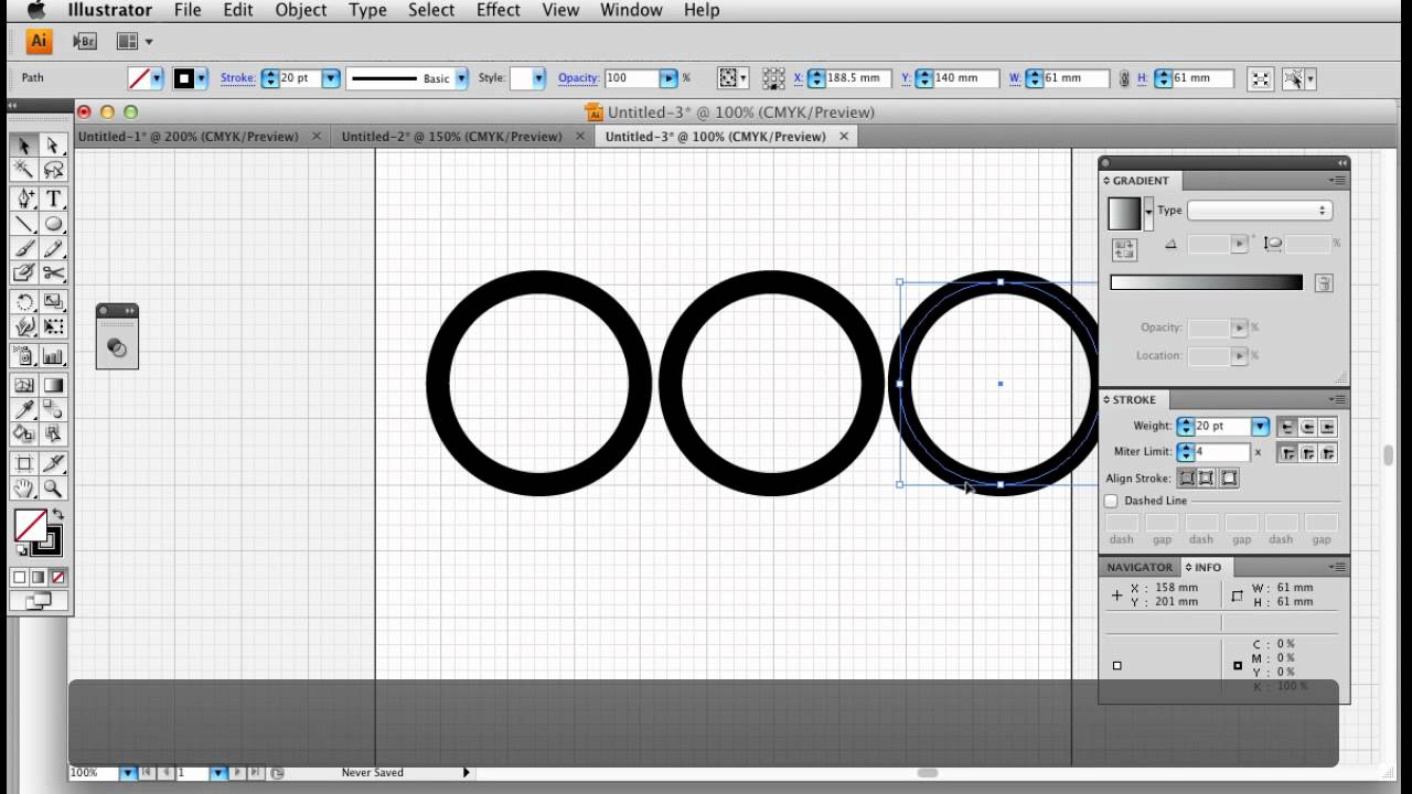 Olympic Rings In Illustrator STAGE 1 YouTube olympic-rings-in-illustrator-stage-1-youtube