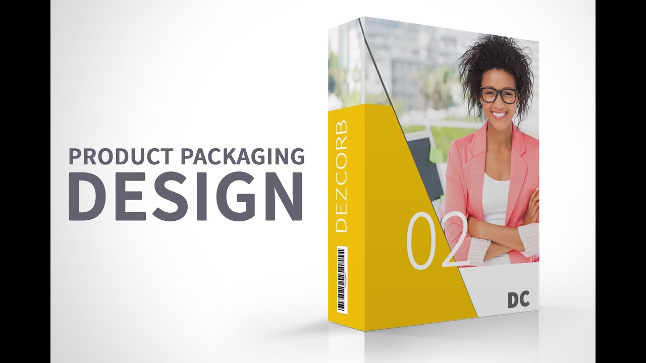 product packaging design in photoshop #1 - YouTube