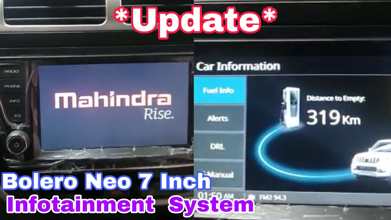 Finally got My Mahindra Bolero Neo N10(O) 7 inch Infotainment System 🏼 ...