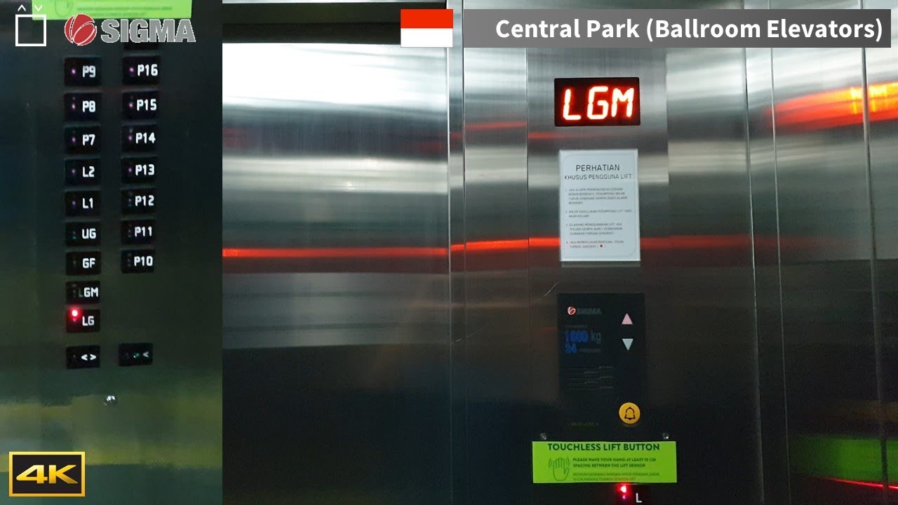 4x 2009 Sigma Elevators with embedded touchless - Central Park Jakarta ...