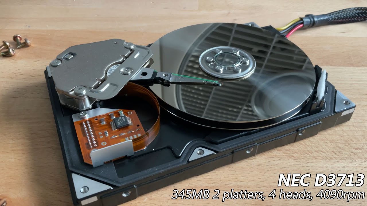 Inside NEC D-Series Hard Drives (from 1994 & 1995) - YouTube
