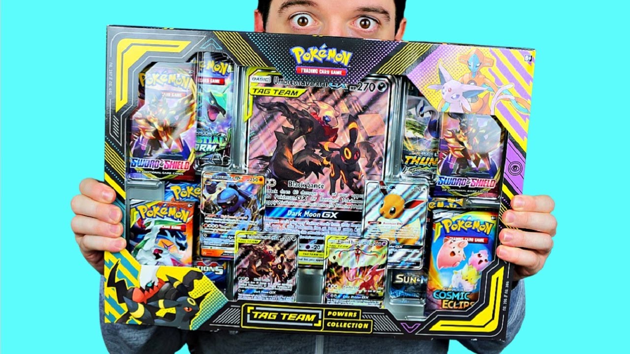 7 PROMOS IN THIS BOX!! Pokemon Tag Team POWERS Collection Box Opening ...