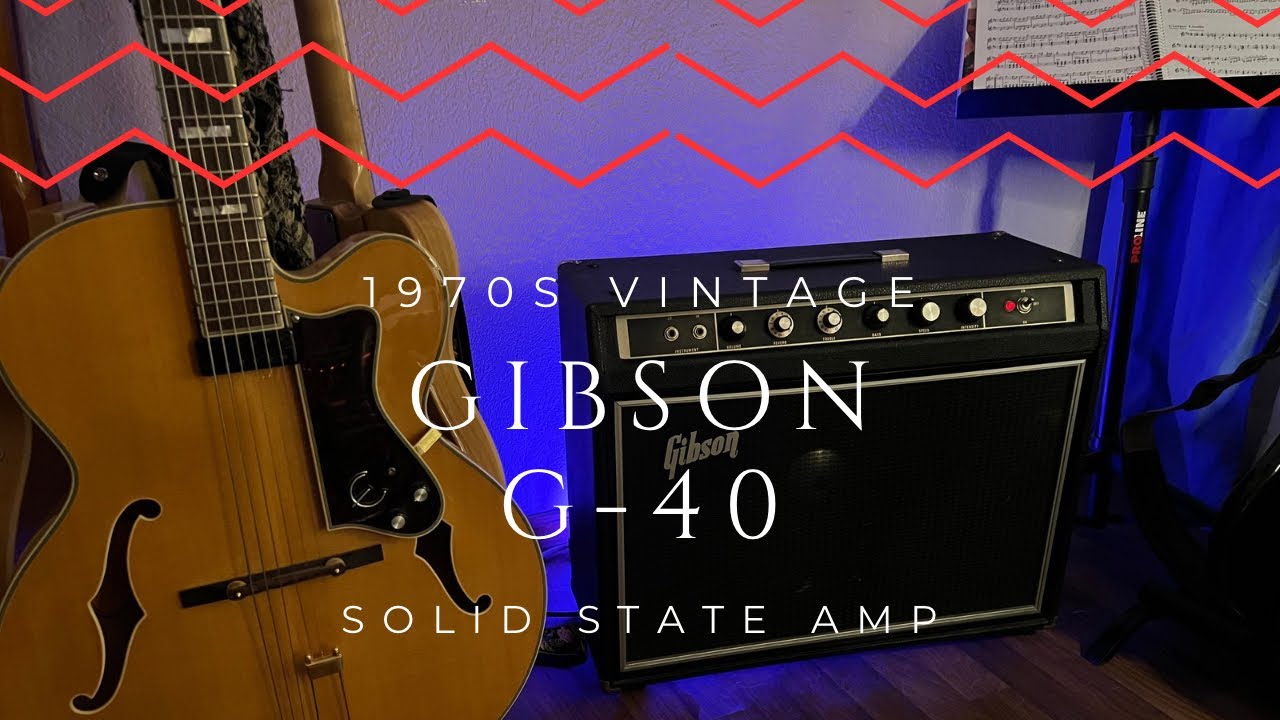 Vintage Gibson G-40 Amp Demo - YouTube