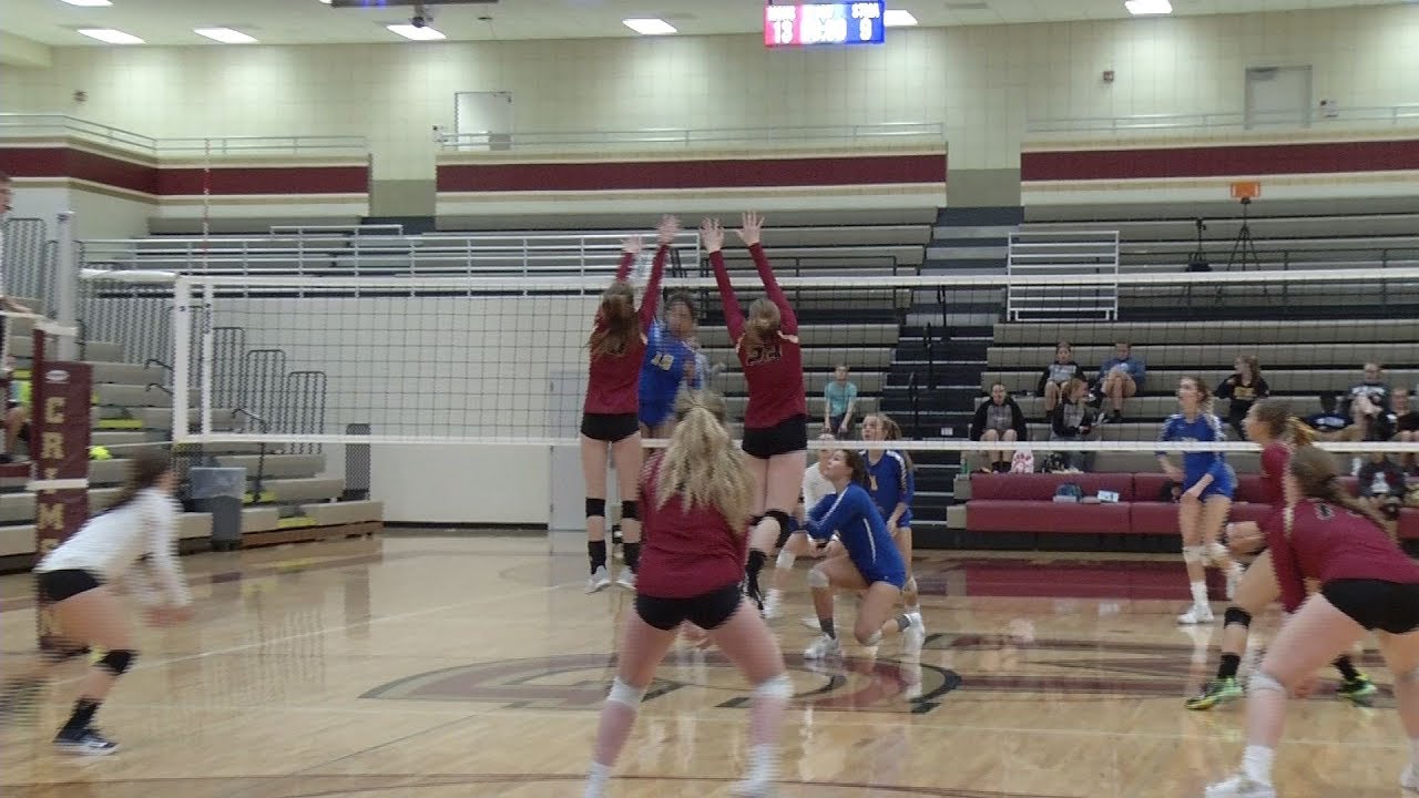 Maple Grove Volleyball Swept by STMA - YouTube