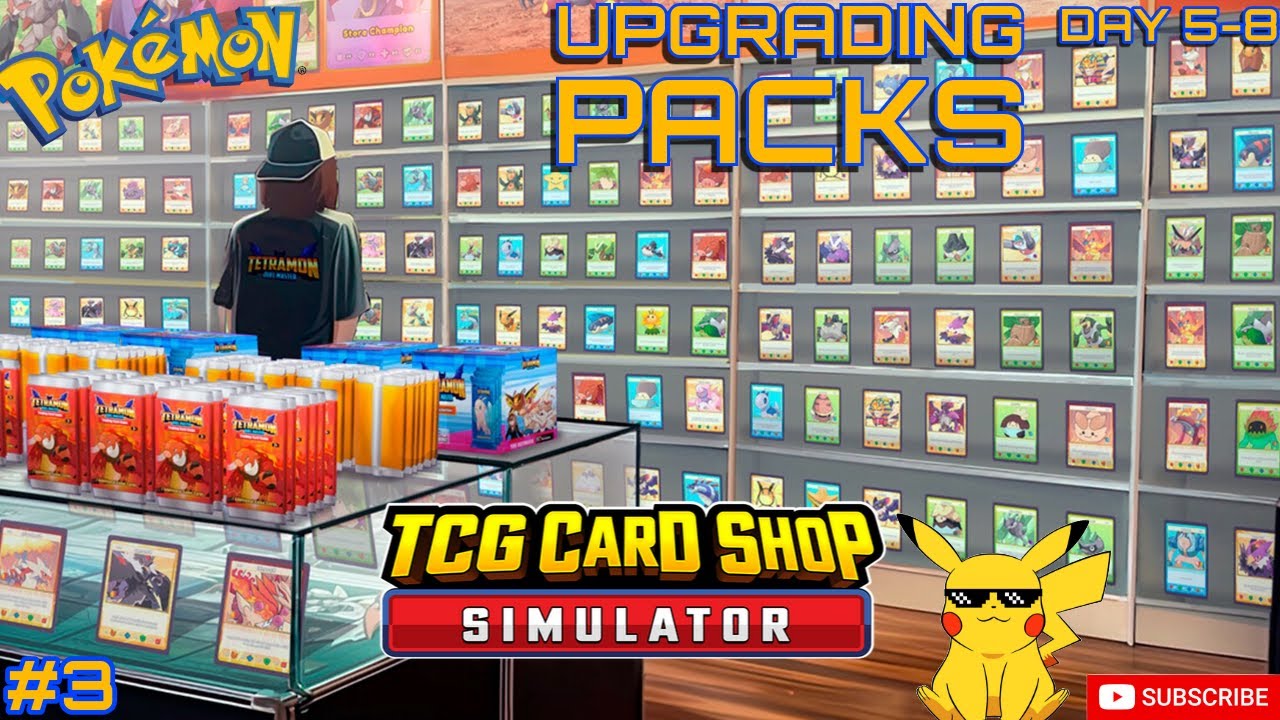 Upgrading Cards of the store #3 Pokemon Shop Simulator @KYROXGAMING-07 ...