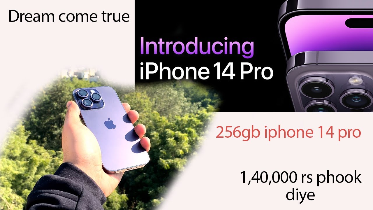 FINALLY IPHONE 14 PRO DEEP PURPLE 256GB| 1,40,000 RS💰 phook diye ...
