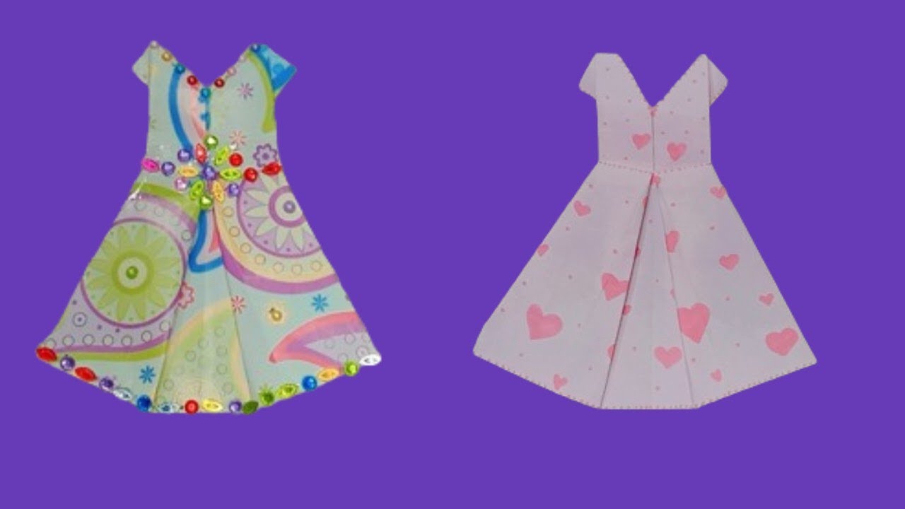 paper dress making ideas | paper craft ideas | crafter_mantasha - YouTube