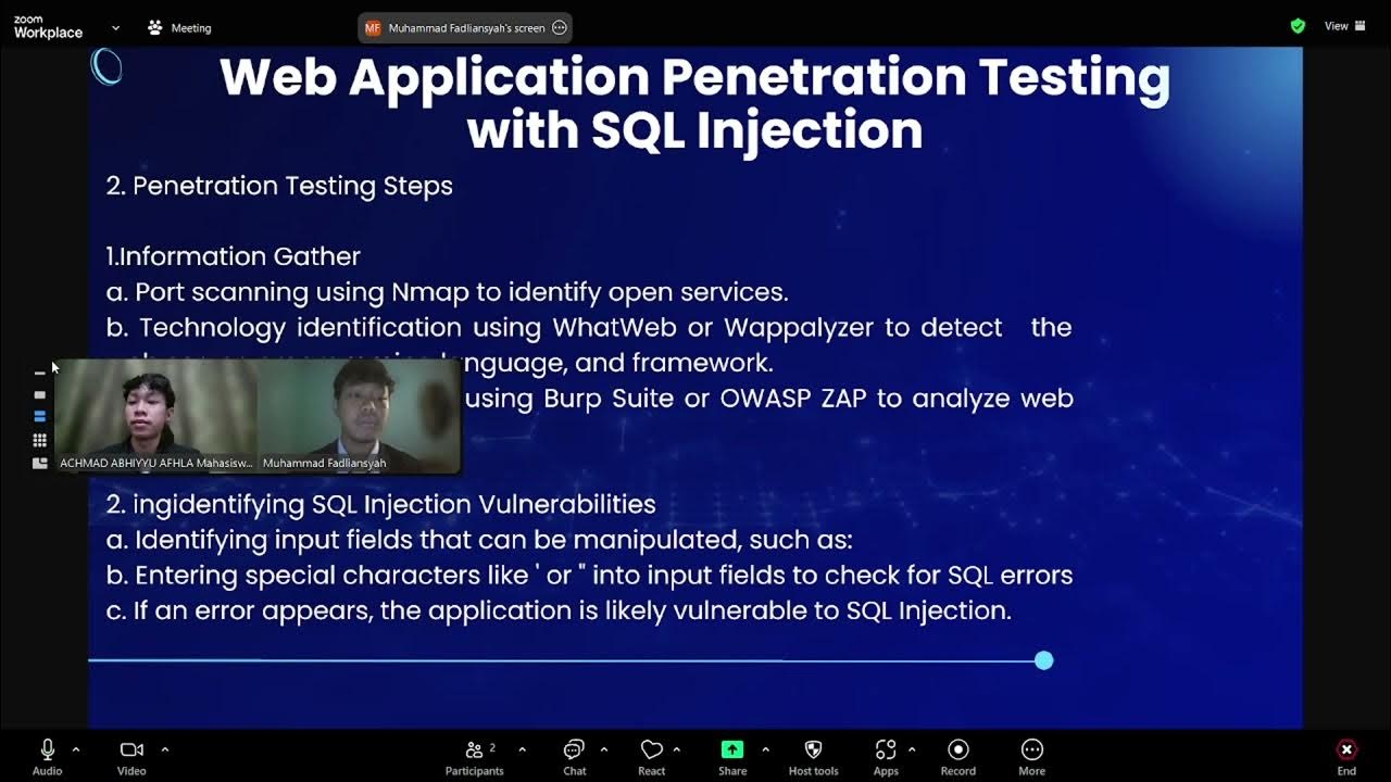 ISAS - Understanding and Mitigating SQL Injection Risks (GROUP 10) - YouTube