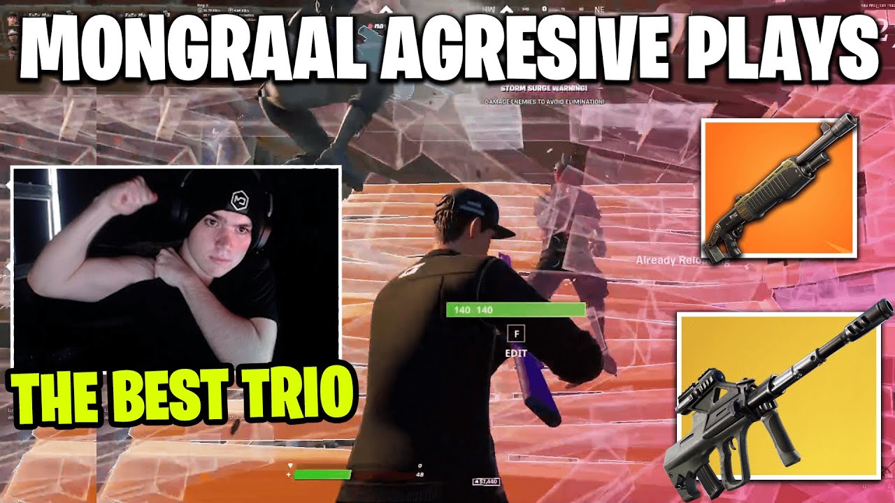 Mongraal Goes For Insane Agresive Plays To Get First Win With His New ...