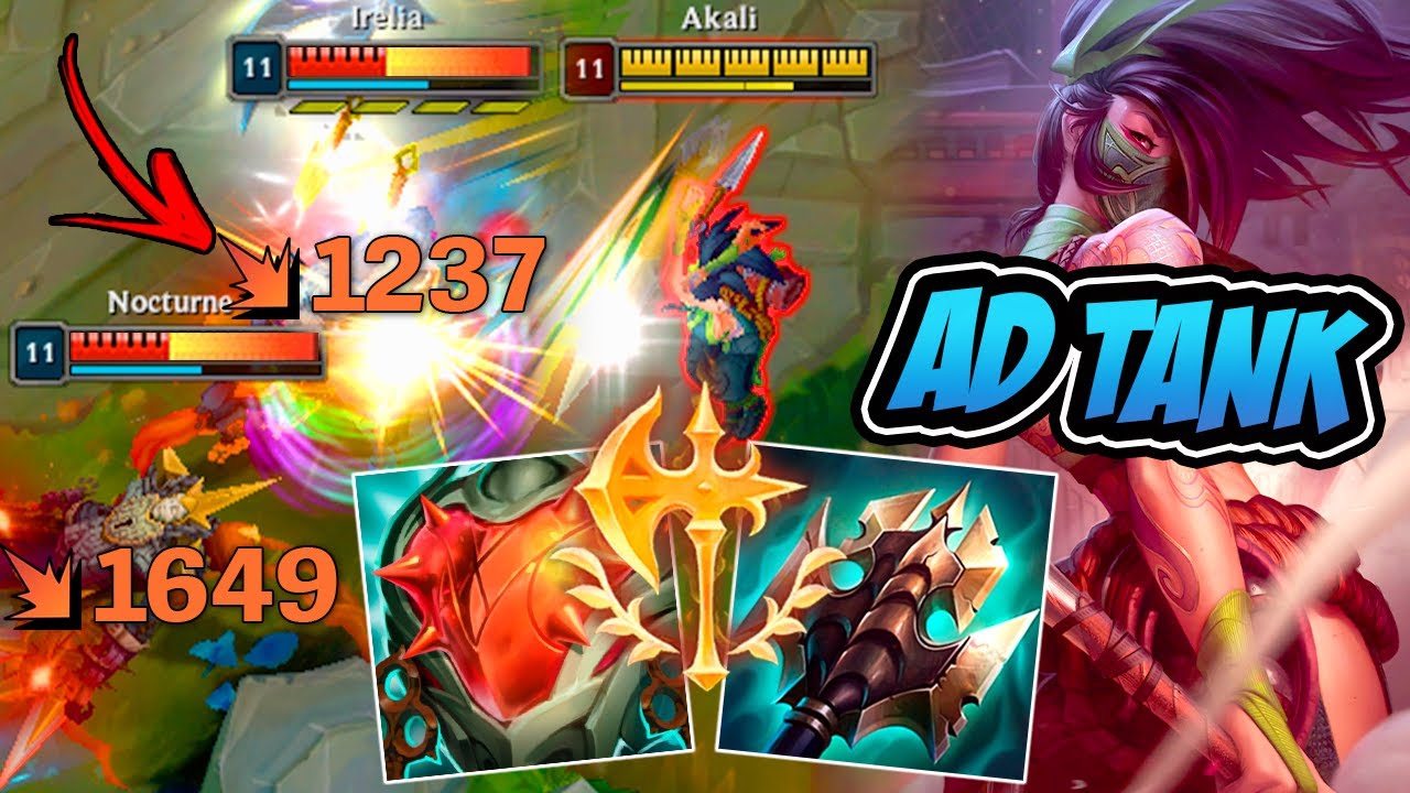 FIZ AKALI AD TANK CONTRA UM SCRIPT E FIQUEI MUITO FORTE - LEAGUE OF ...