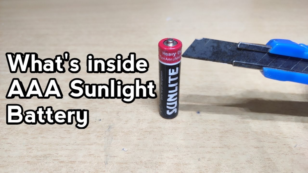 What's Inside AAA Sunlight Battery? - YouTube