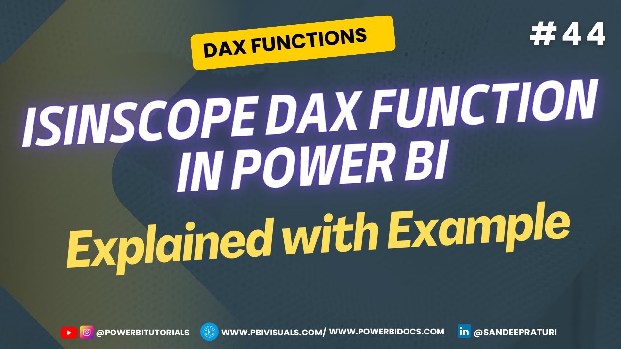 #44 - ISINSCOPE DAX Function in Power BI Explained with Example - YouTube