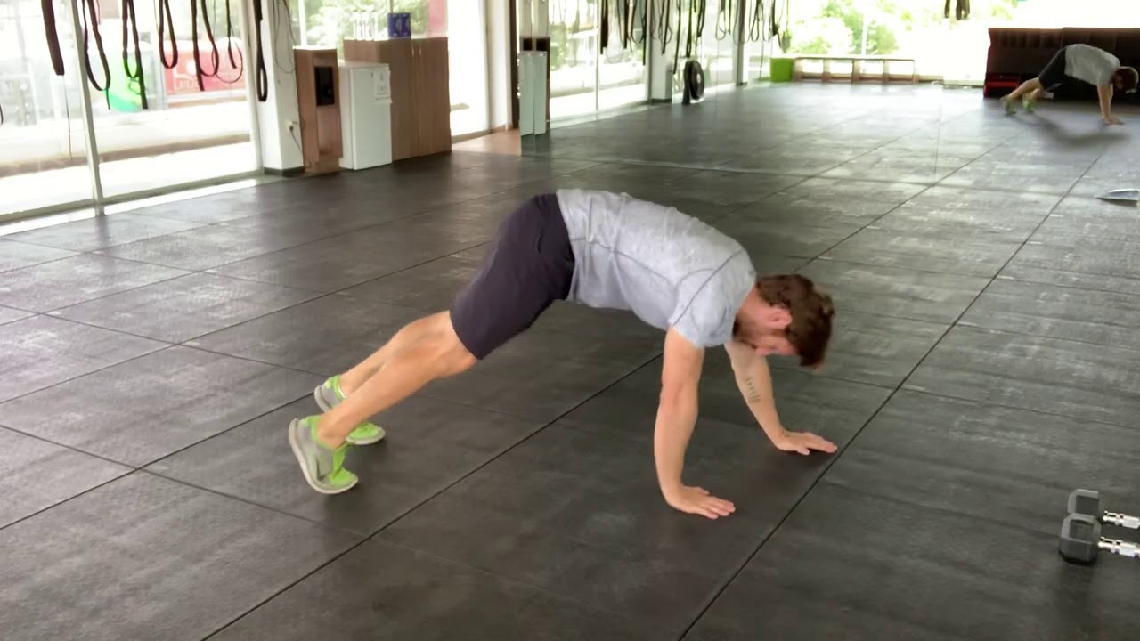 Inch Worm with push up - YouTube