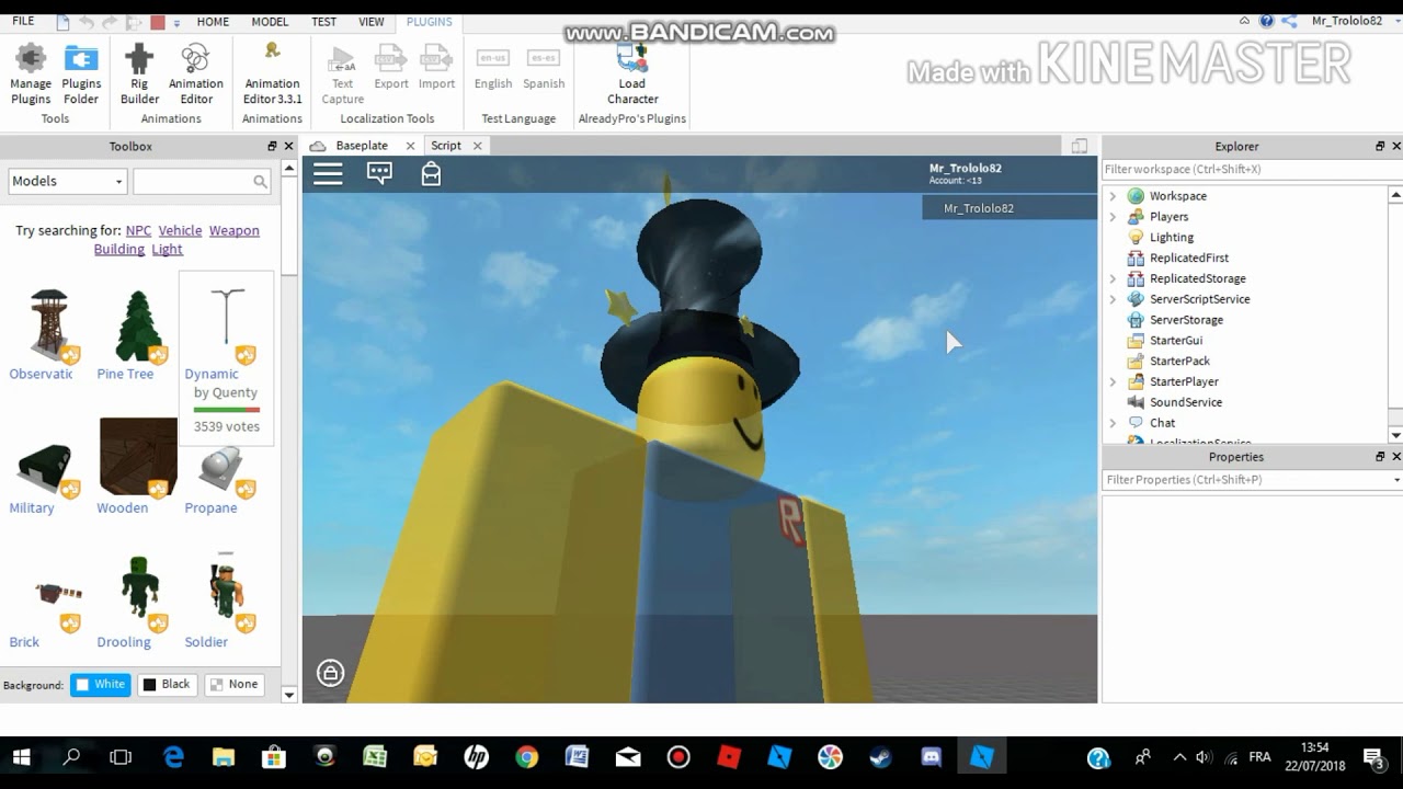 Hype in roblox studio - YouTube
