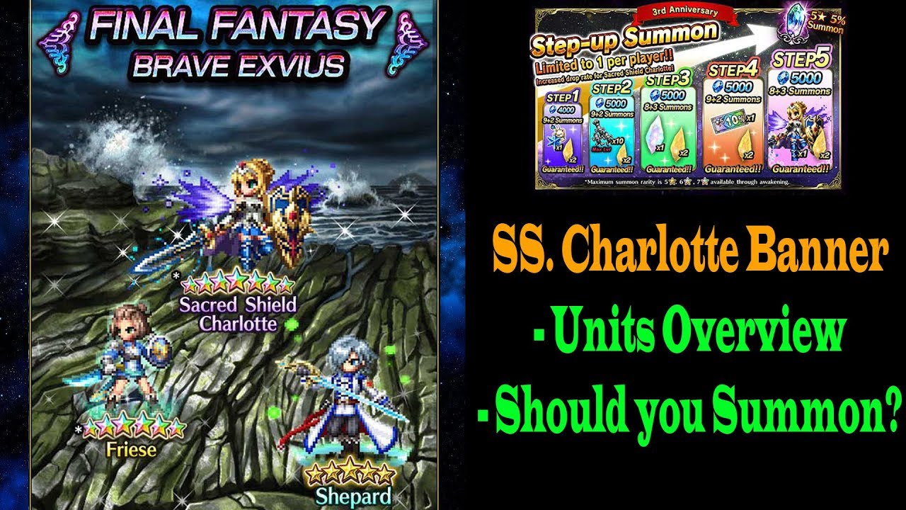 FFBE Sacred Shield Charlotte Banner Units Overview: Should you Summon ...