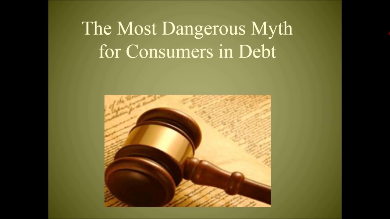 The Most Dangerous Myth for People Sued by Debt Collectors - YouTube