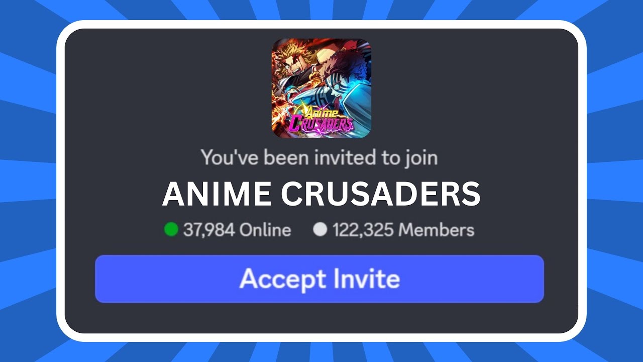 how to Join ANIME CRUSADERS Discord Server - YouTube