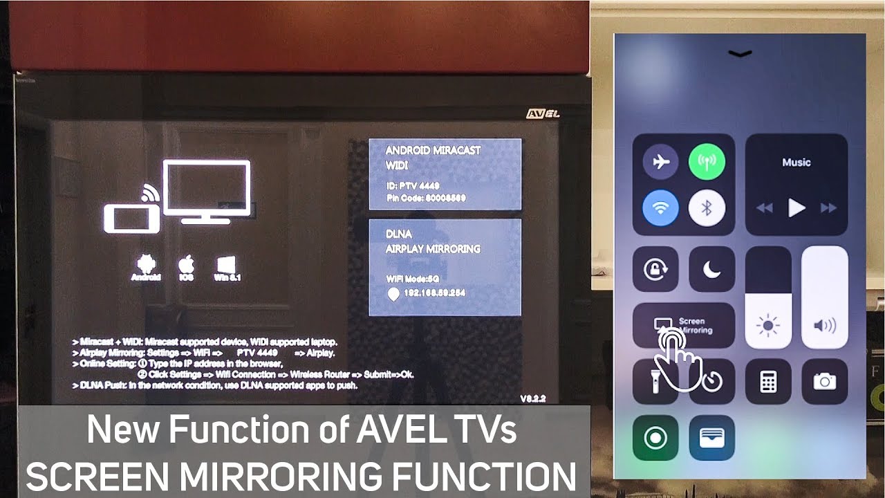 Screen Mirroring Function on AVEL Waterproof Bathroom/Kitchen TVs ...