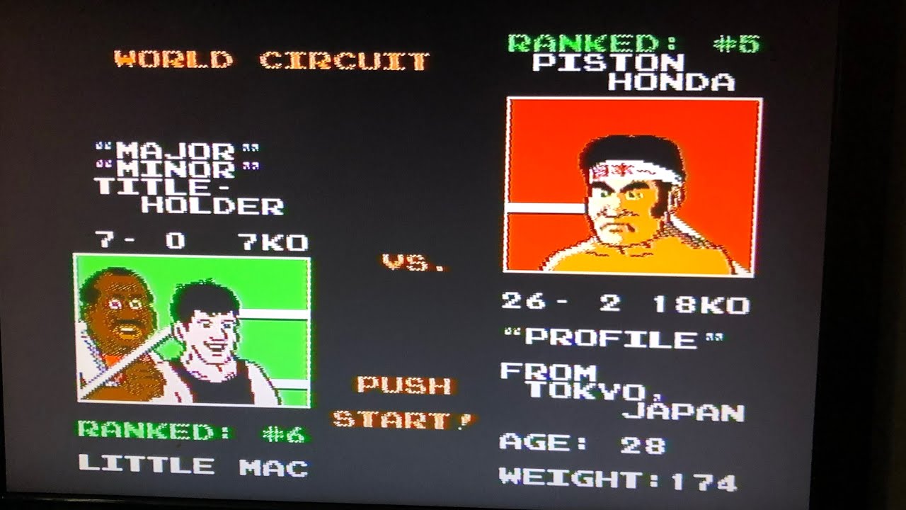 Mike Tyson’s Punch-out: Fight 8: Piston Honda (2nd Fight) - YouTube
