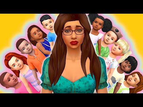What happens if you lock a sim that hates children in a house with 10 toddlers? // Sims 4 experiment