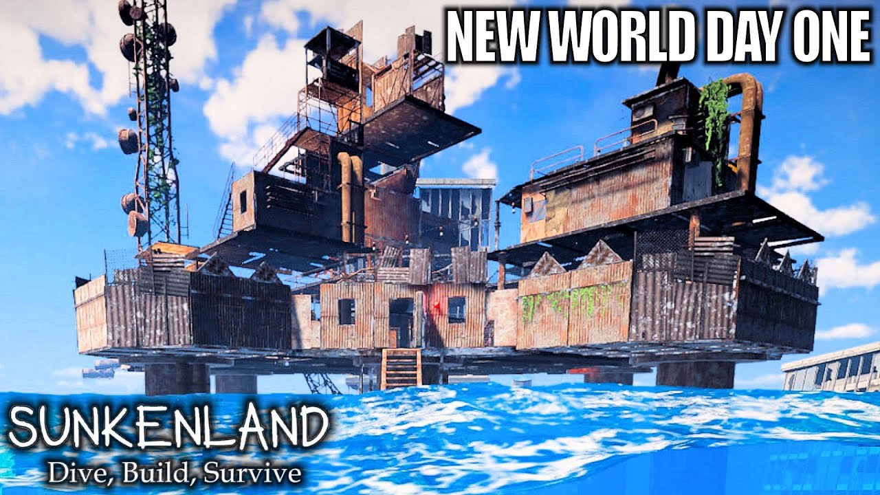 Day 1 New Game Update | Sunkenland Gameplay | Part 1 - YouTube
