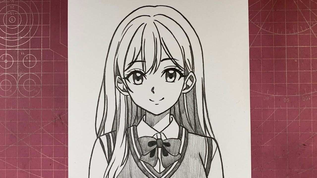How to Draw Anime girl | Drawing Anime Tutorial step by step - YouTube