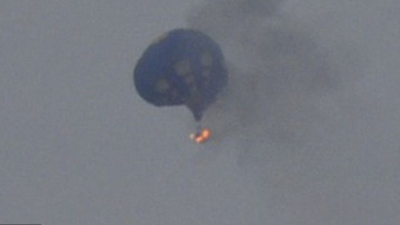 Burning Air Balloon CAUGHT ON TAPE - YouTube