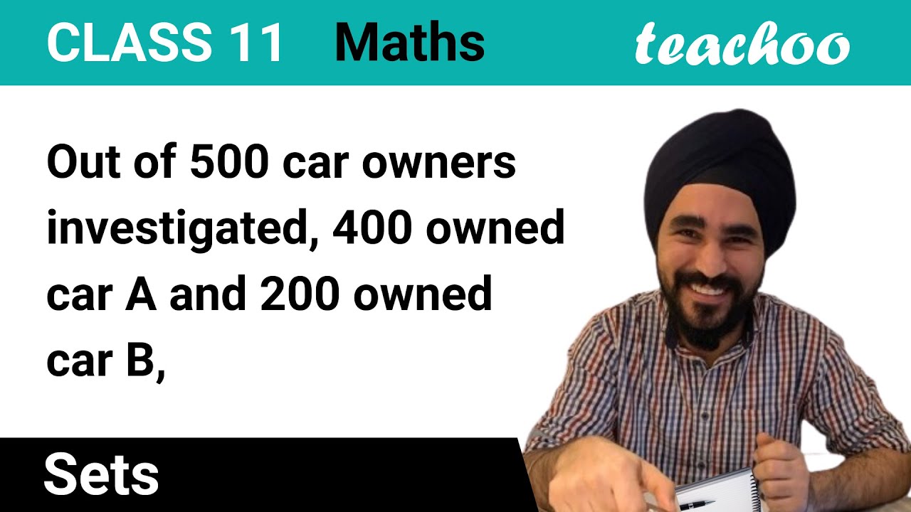 Out of 500 car owners investigated, 400 owned car A - Teachoo - YouTube