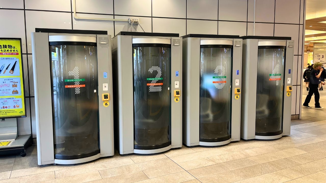 Near-Future!? Using Mysterious CAPSULE PODs inside Train Stations in ...