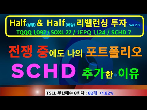 전쟁중에서도 나의 포트폴리오에 SCHD를 새롭게 추가한 이유 (TQQQ SOXL JEPQ SCHD TSLL) - YouTube