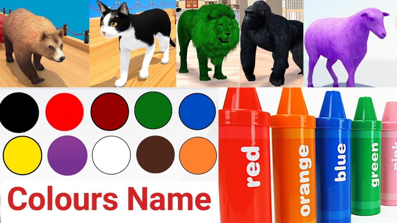 Learn Colors | Cartoon Animation Color Songs for Children | Colours ...