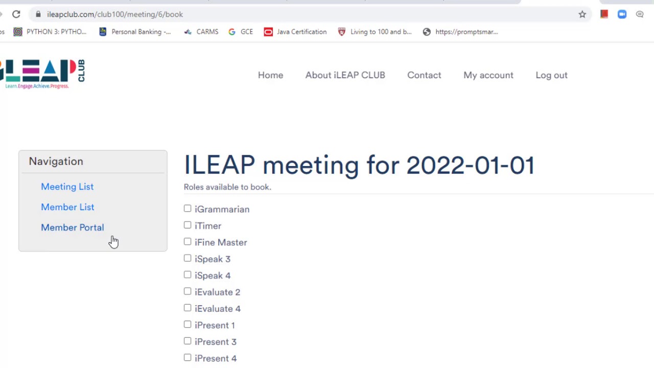 iLEAP Club Member Login - YouTube