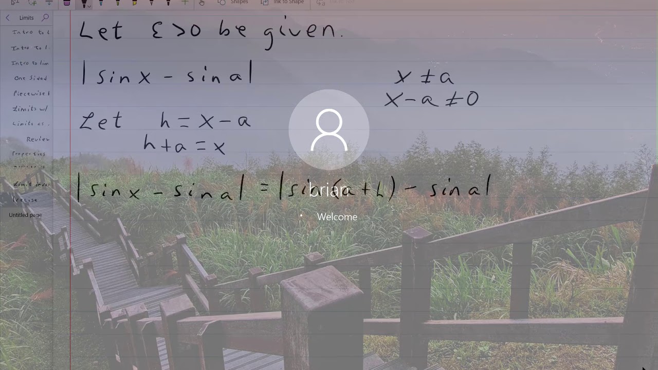 Proof Of Limit With Sin X YouTube