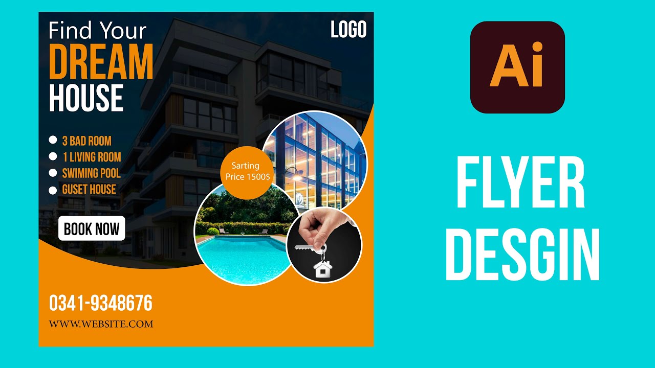 Flyer Design In Adobe Illustrator | Flyer Design | advertisement Flyer ...