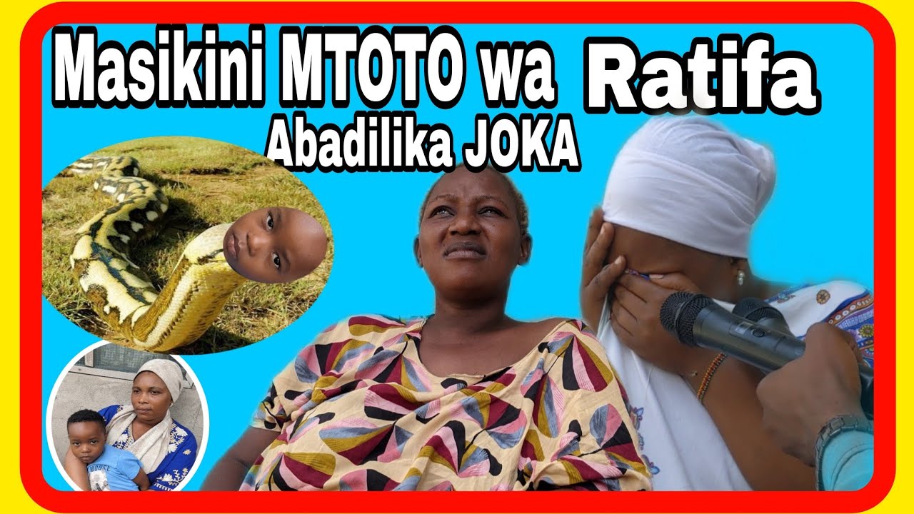 MASIKINI MTOTO WA RATIFA AJIBADILISHA NA KUWA JOKA NENE - YouTube