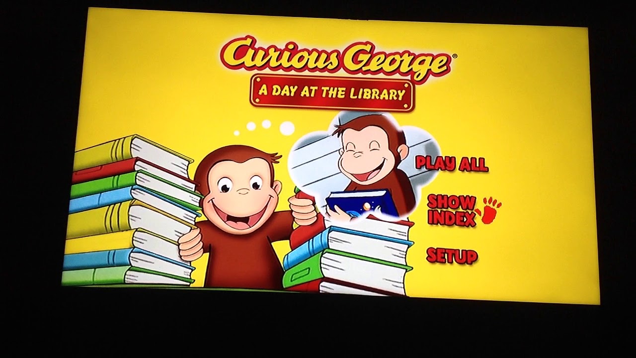 Curious George: A Day at the Library Main Menu Walkthrough - YouTube