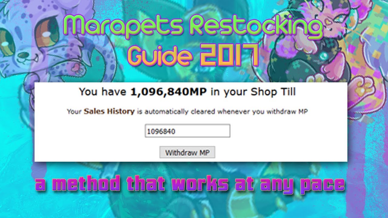 Marapets Restocking Guide 2017 - YouTube